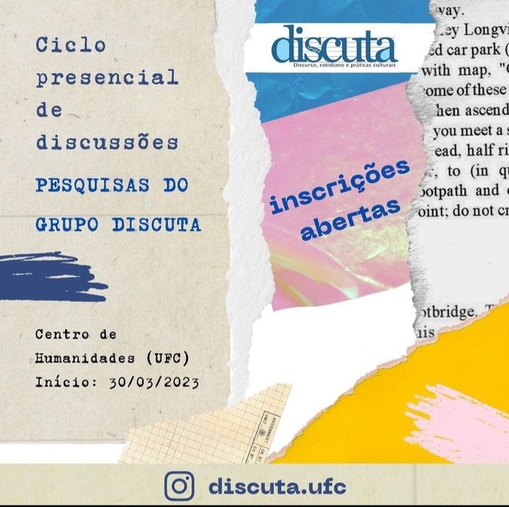 Inscrições abertas para o Ciclo presencial de Discussões “Pesquisas do ...